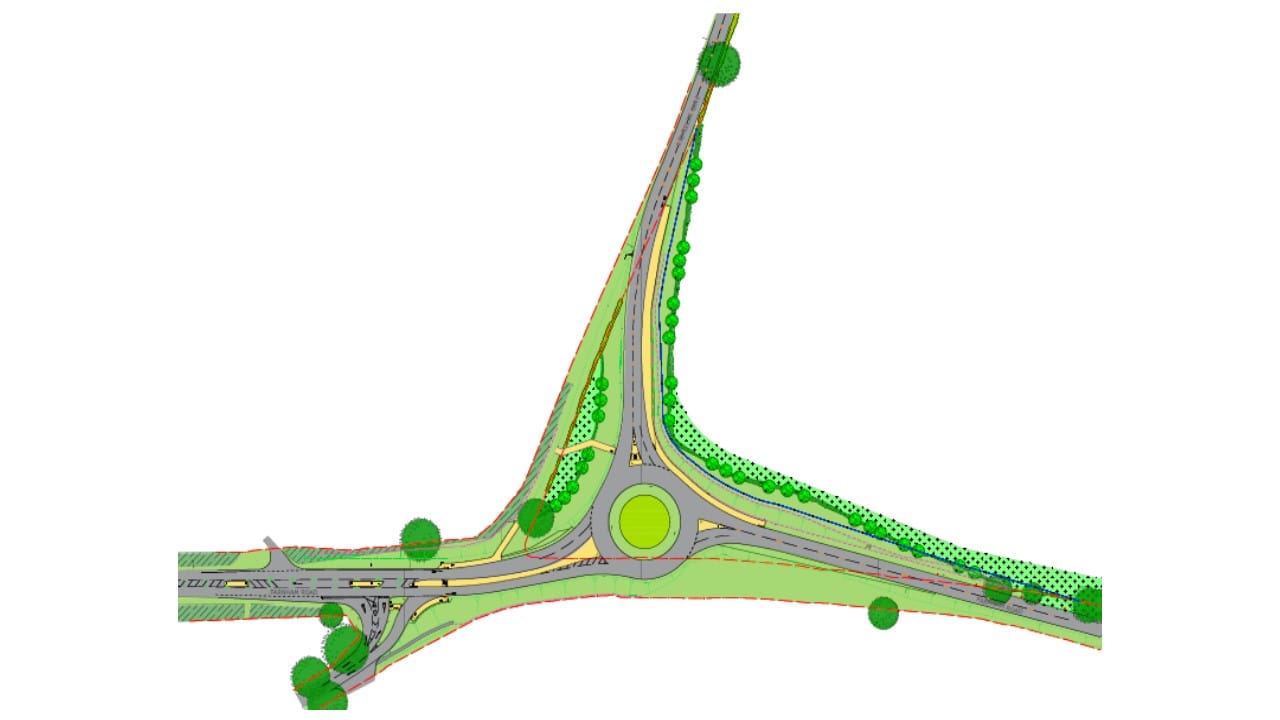 Roundabout detailed design and drainage strategy